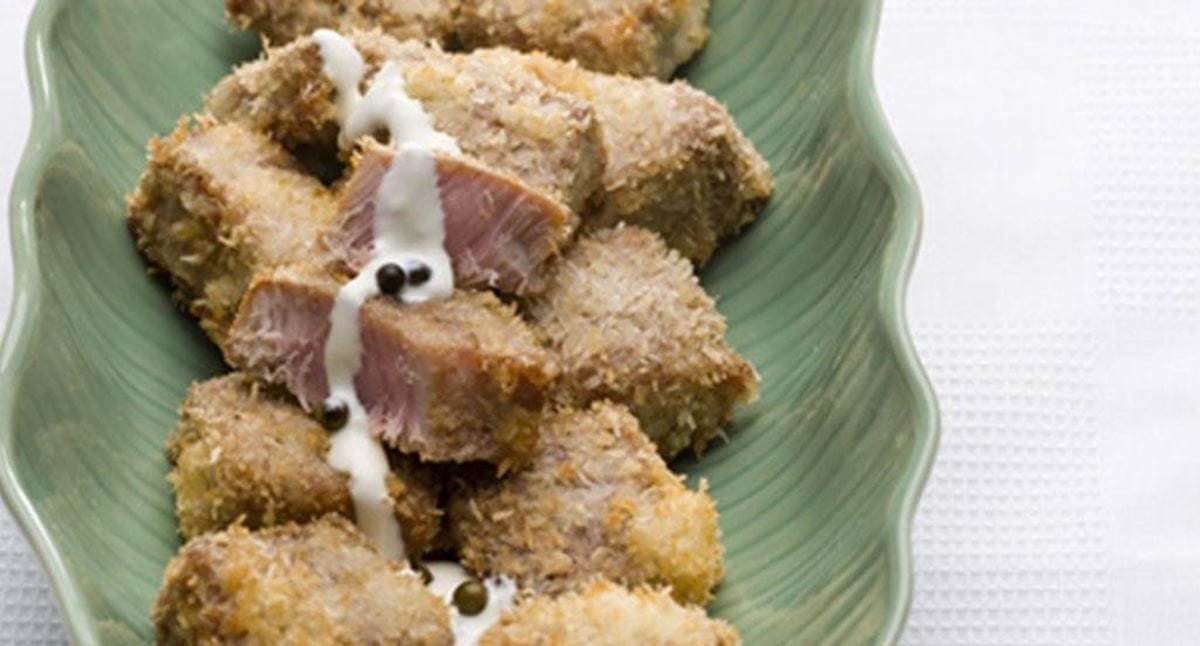 Cubos de atum com coco | Vaqueiro